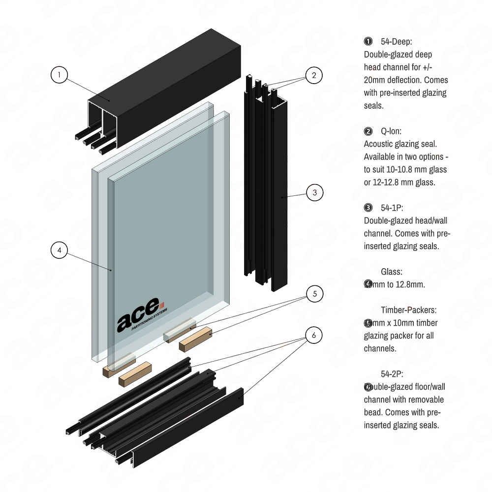 Aluminium Profiles for Glass Partitions - Ace Partitioning Systems